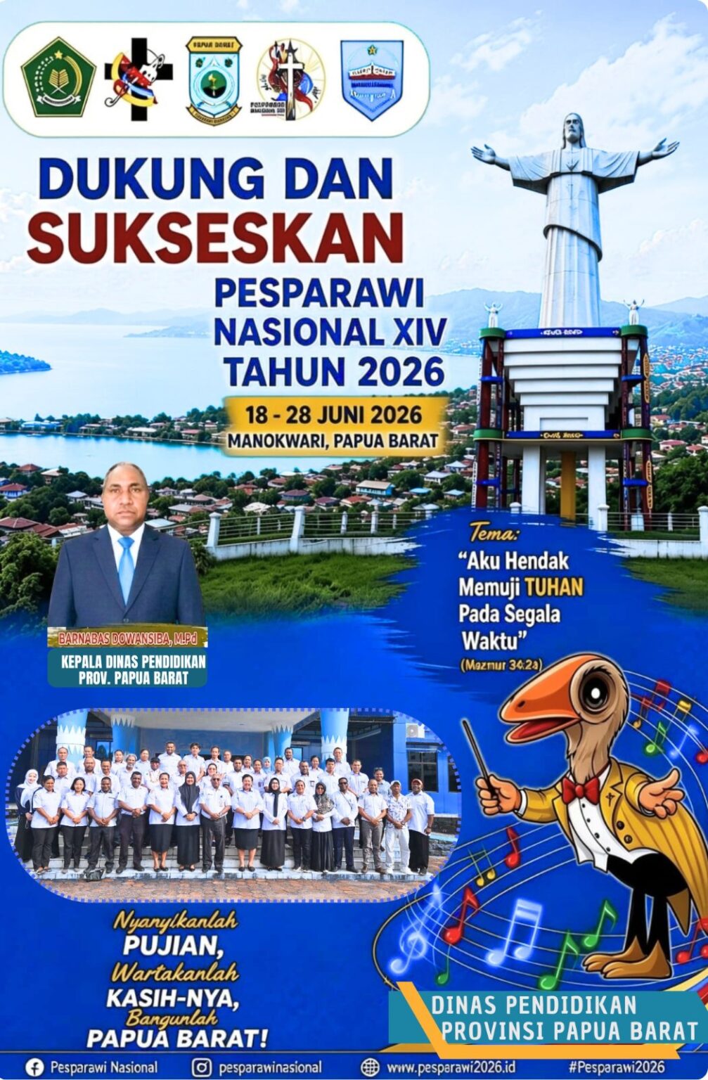 Pelaksanaan Pesparawi Nasional XIV 2025 di Manokwari Ditunda Hingga ...